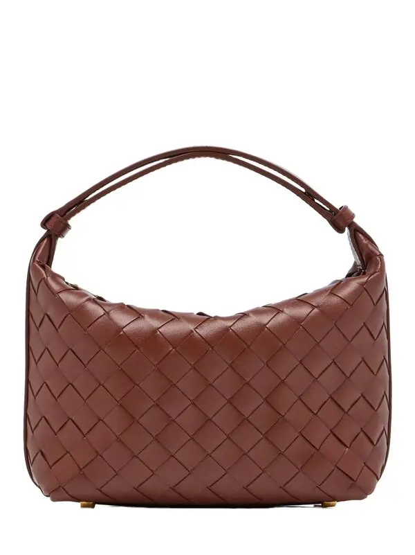 Bottega Veneta Wallace Intrecciato Leather Mini Bag - Brown