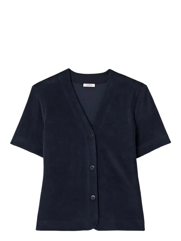 ERES Paresse Cotton-terry Top - Blue