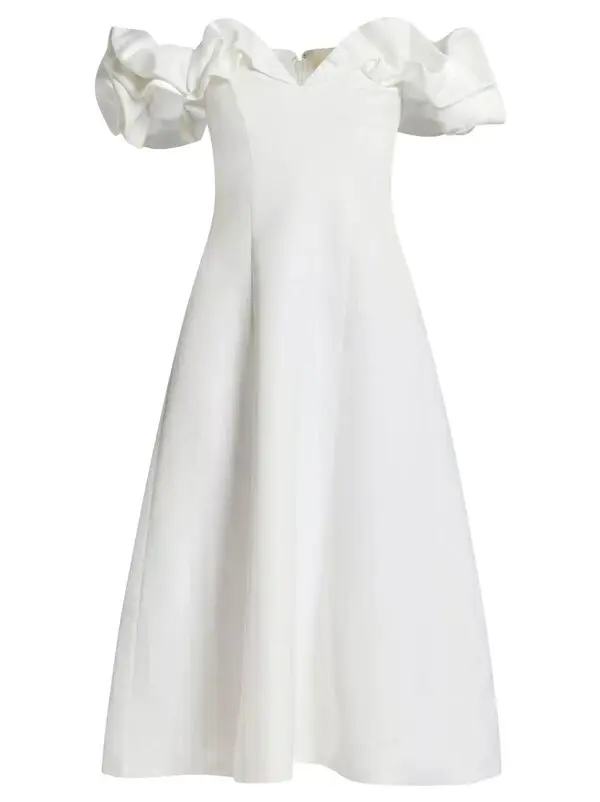 LEO LIN Bella Midi Dress - White