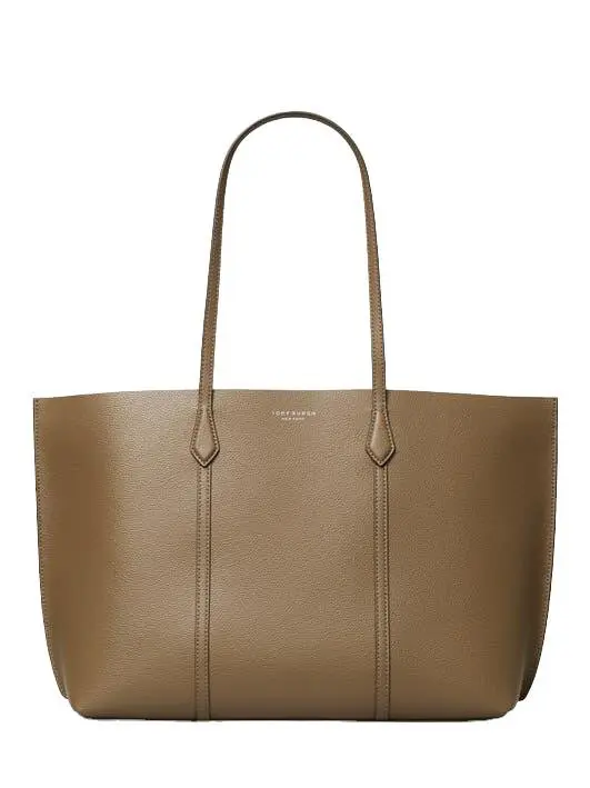 Tory Burch Perry Triple Compartment Leather Tote - Wild Mushroom