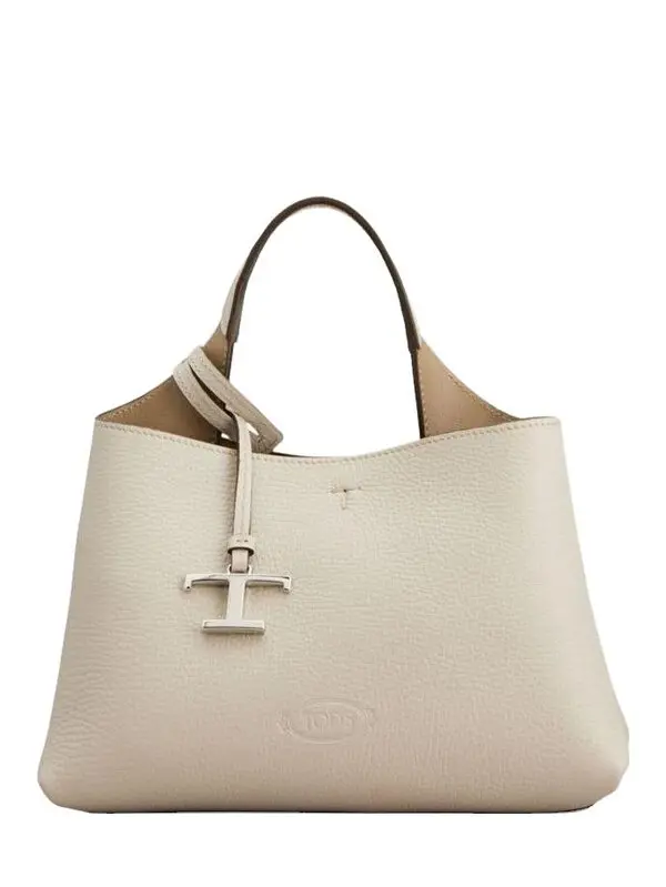 TOD'S Mini Leather Bag - Beige