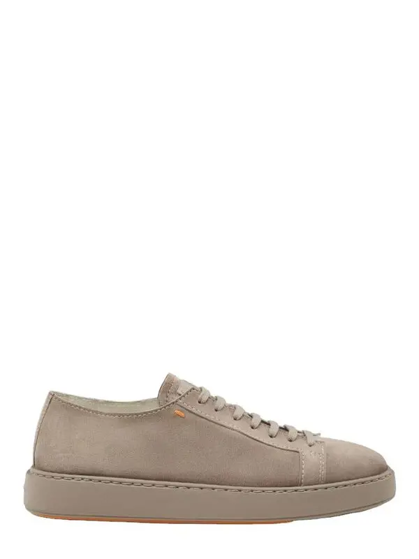 Santoni Suede Sneakers - Beige