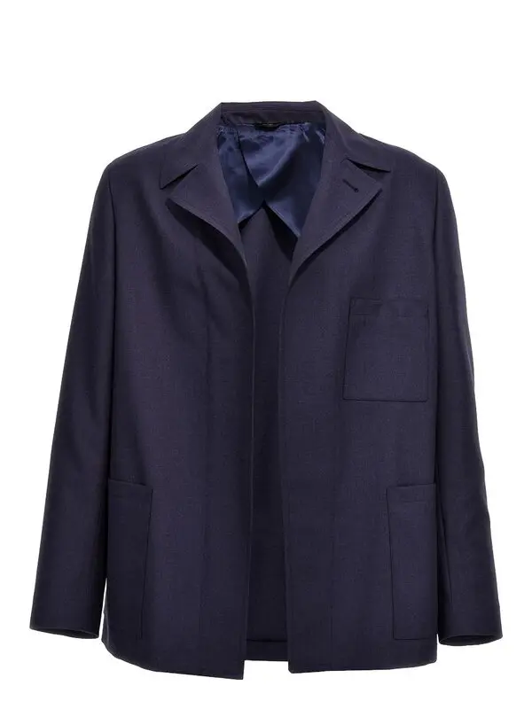 Fendi Half Belt Jacket - Blue