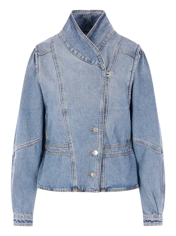 Isabel Marant Cotton Denim Jacket - Lught Blue