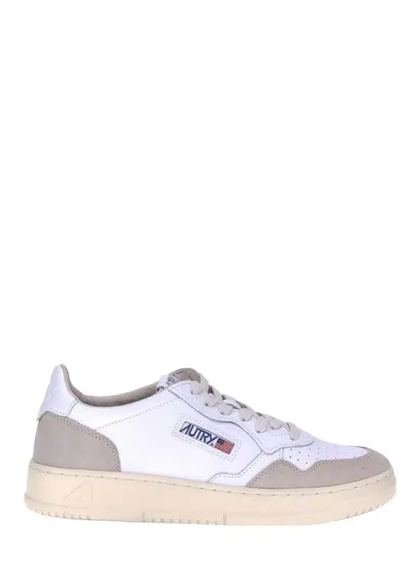 AUTRY Medalist Low Leather Sneakers - White