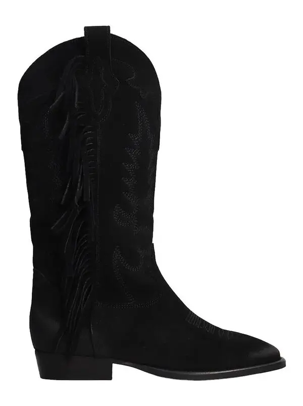 GISEL MOIRE Oklahoma Texan Boots - Black