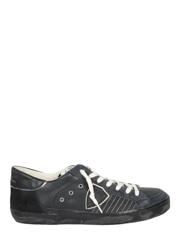 Philippe Model Low-profile Suede Sneakers - Black