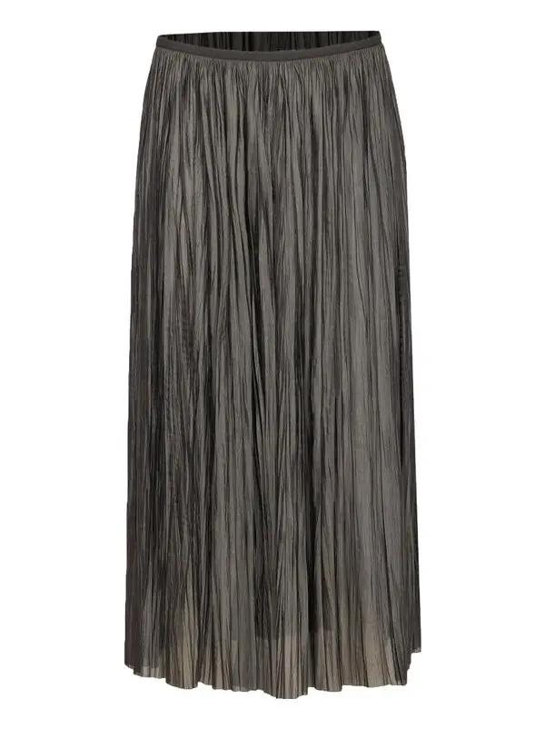 ROBERTO COLLINA Pleated Midi Skirt - Green