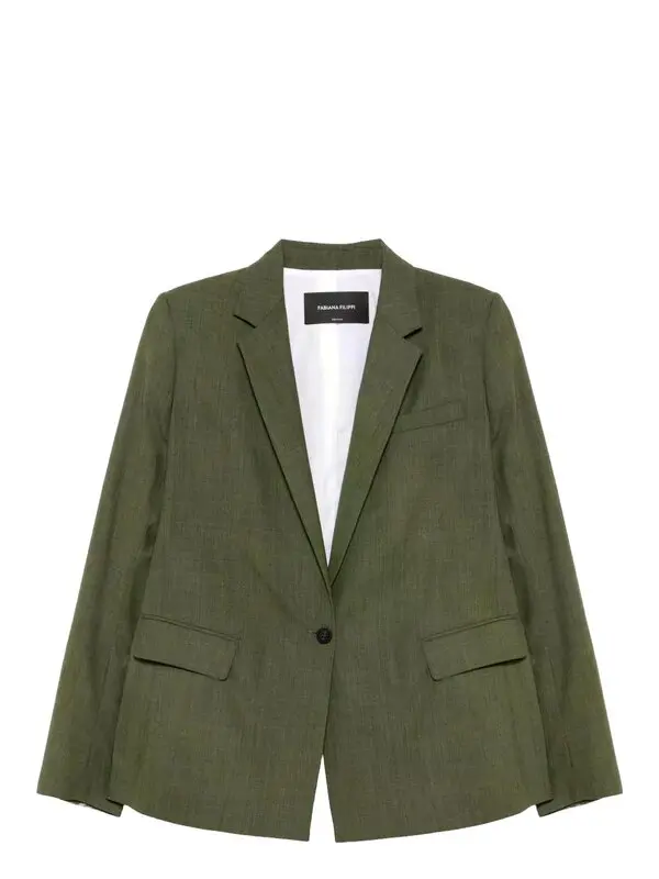 Fabiana Filippi Single-breasted Blazer - Green