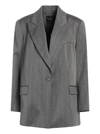 CRISTINAEFFE Pinstriped Single-breasted Blazer - Grey