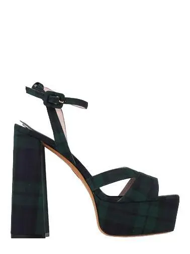 Hill House Home Platform Sandals - Green