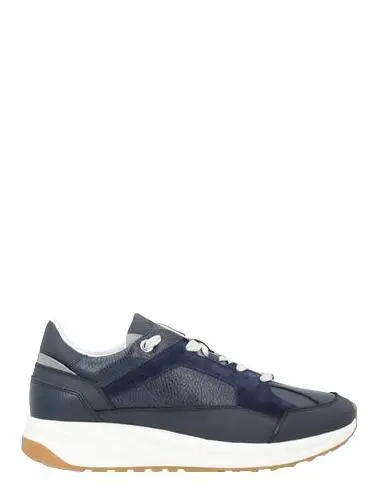 MOORER Leather Sneakers - Navy