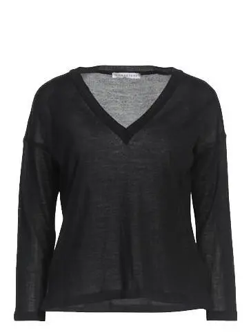 CARACTÈRE V-neck Knit Sweater - Black