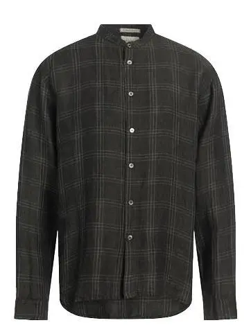 Crossley Shirt Dark Size Linen - Green