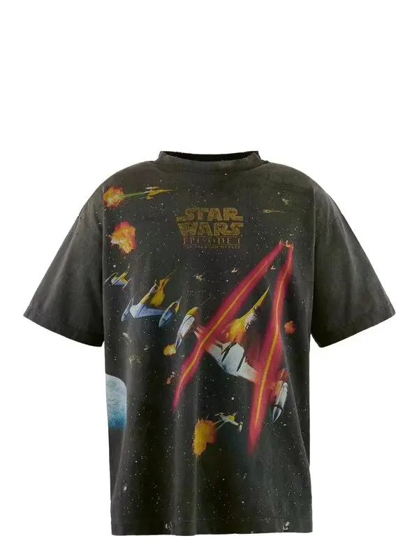 SAINT MXXXXXX X Star Wars Cotton T-shirt - Black