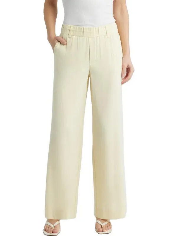 Wit & Wisdom Skyrise Straight Leg Pants - Lemon Lush