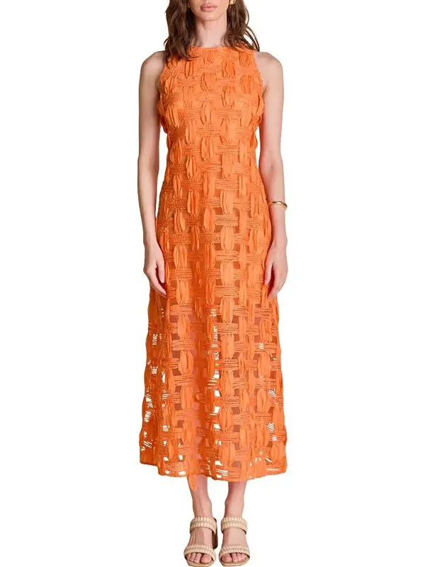 Endless Rose Textured Maxi Dress - Orange