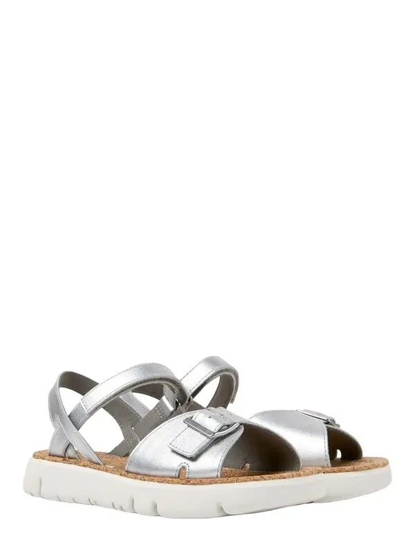 Camper Oruga Ankle Strap Sandal - Medium Gray
