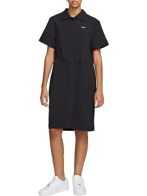Nike Sportswear Everything Nylon Dress - Black/ White