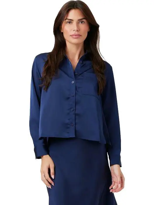 BY TESS COLLECTION Ella Blouse - Navy