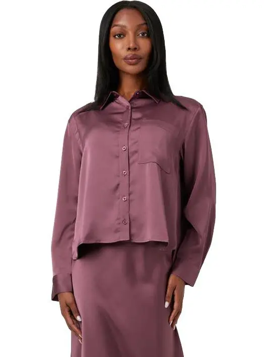 BY TESS COLLECTION Ella Blouse - Plum