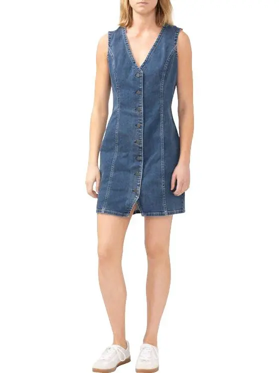 SILVER JEANS CO. Sleeveless Denim Mini Dress - Indie