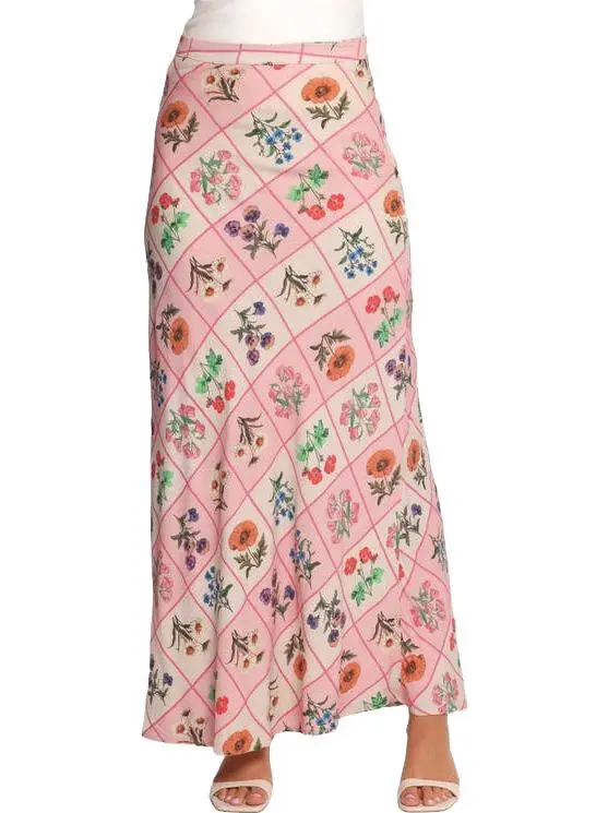 PETAL & PUP Brinley Floral Maxi Skirt - Flora Tile
