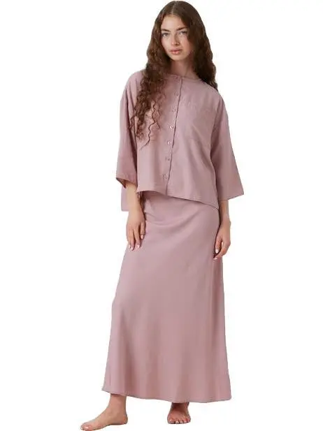 BY TESS COLLECTION Mari Maxi Skirt - Blush