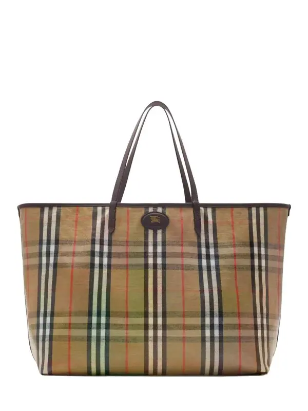 Burberry Large Highlands Tote Bag - Neutrals