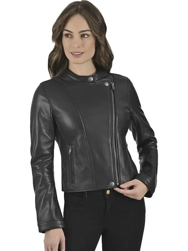 Frye Heathe Leather Jacket - Black