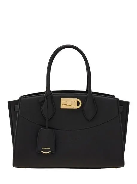 FERRAGAMO Studio Soft Bag - Black