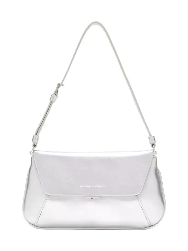 Amina Muaddi Mini Bag - Silver