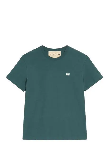 Valentino Garavani Vlogo Cotton T-shirt - Green