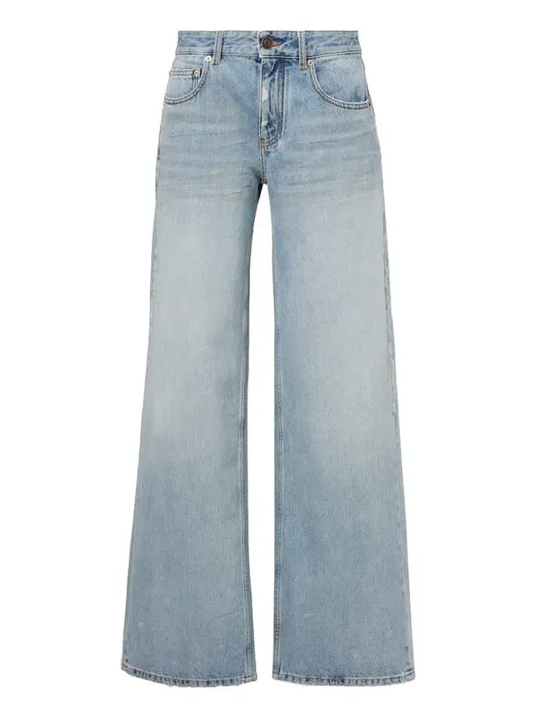 Balenciaga Baggy Wide-leg Jeans - Blue