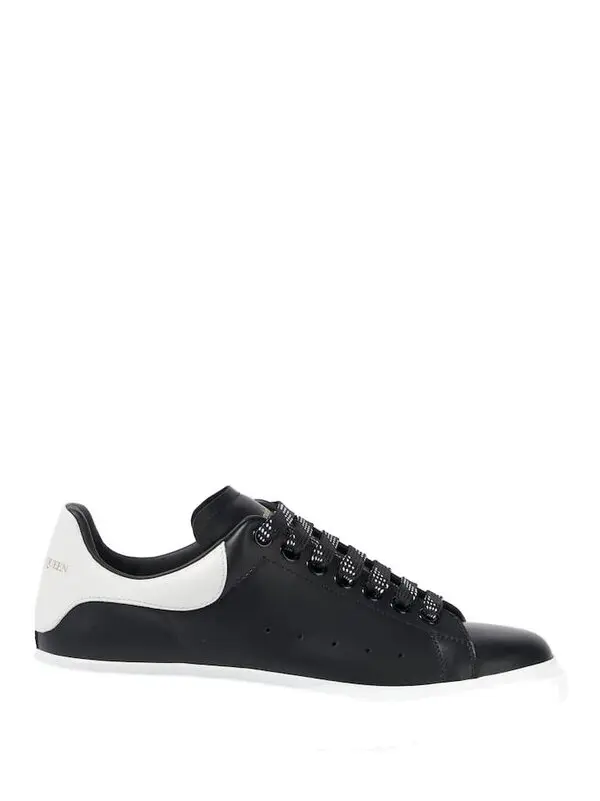 Alexander McQueen Oversized Leather Sneakers - Black