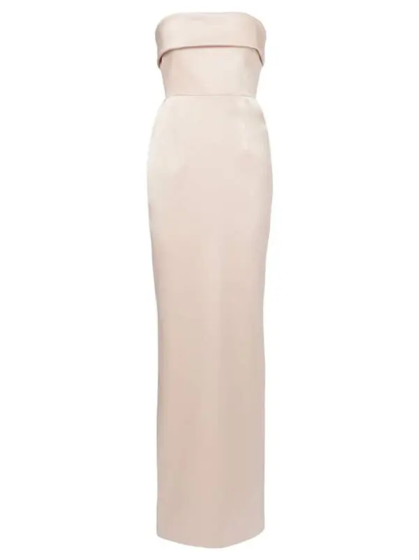 THE NEW ARRIVALS ILKYAZ OZEL Rhea Strapless Gown - Pink