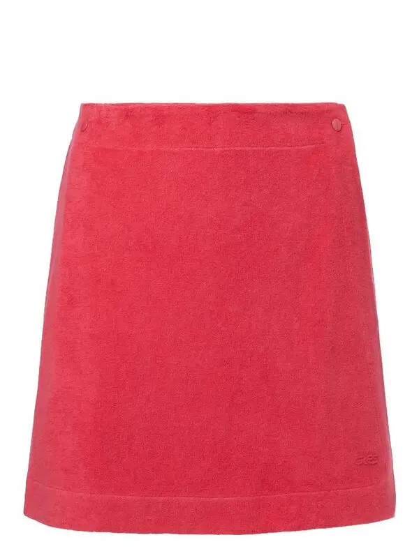 ERES Cotton Terry Wrap Skirt - Red