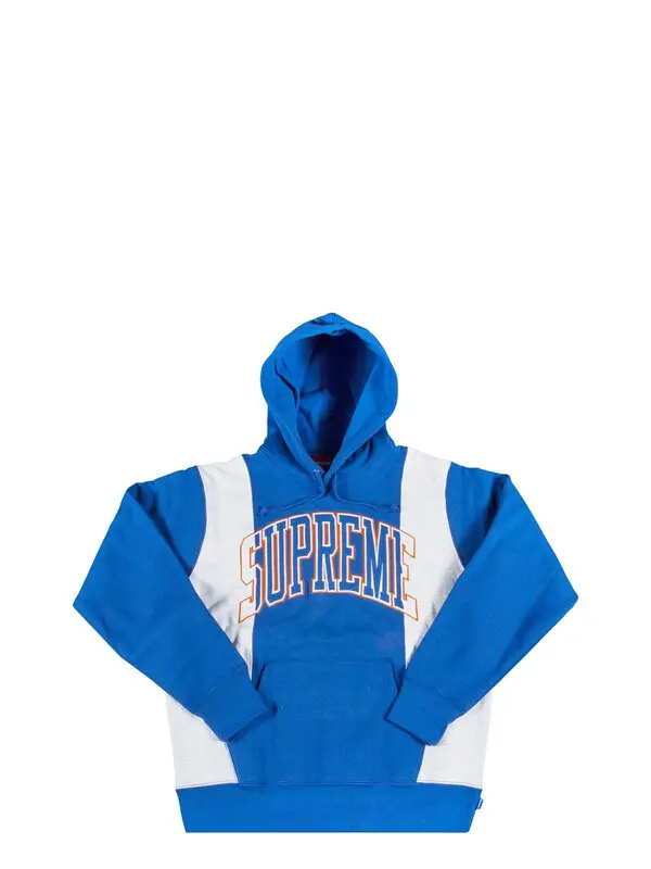 Supreme Paneled Arc Hooded Sweatshirt - Blue