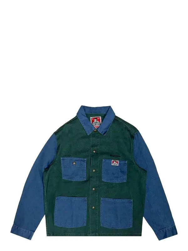 Supreme X Ben Davis Chore Work Coat - Blue