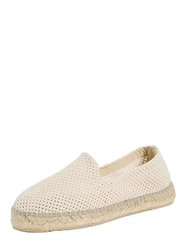 Manebí Flat Net Espadrilles - Cream Net