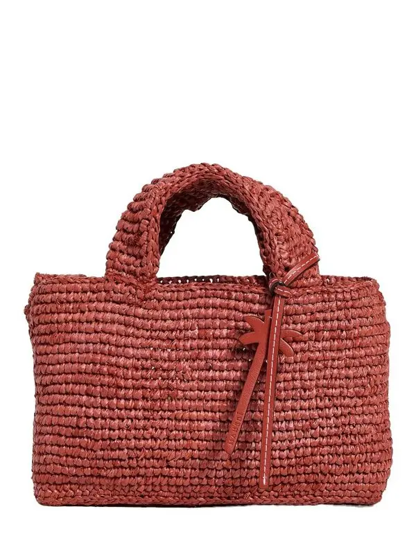 Manebí Micro Raffia Bag - Rust