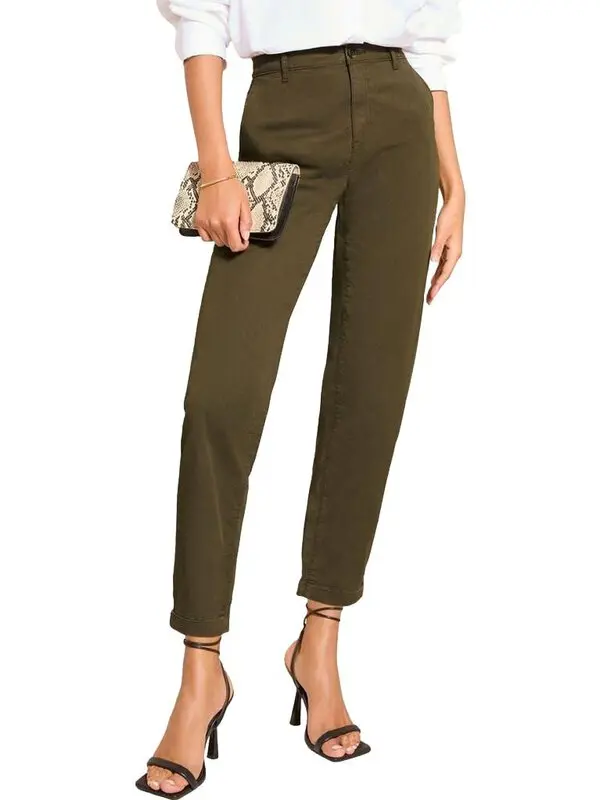 FRIENDS LIKE THESE High Waist Slim Fit Chinos - Green