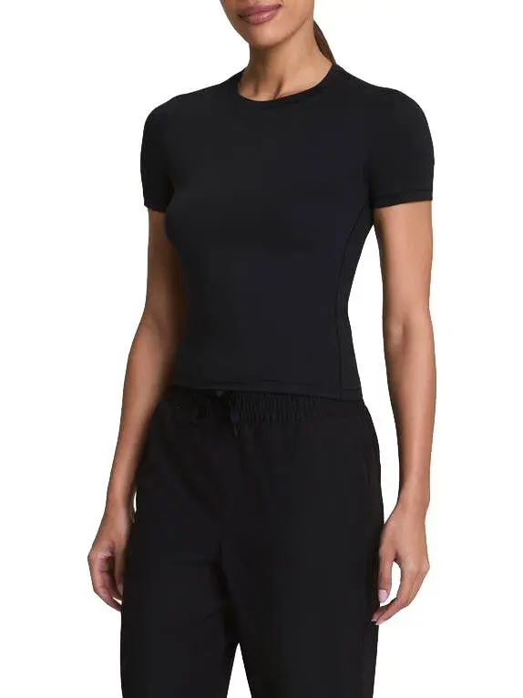 Spanx Bare Naked Fitted T-shirt - Very Black