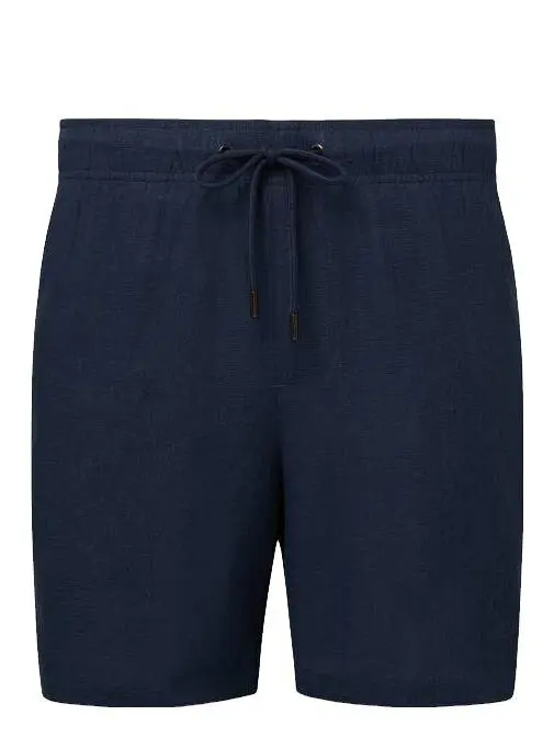 Onia Classic Pull On Linen Short - Vintage Indigo