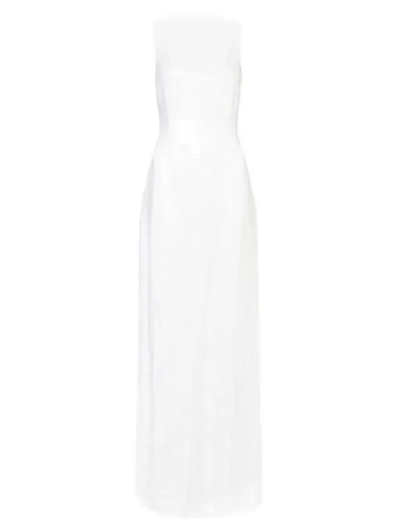 16Arlington Electra Sequin Woven Gown - Bianco