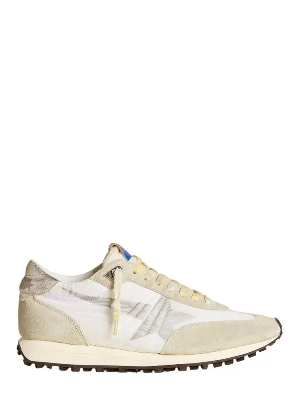 Golden Goose Running Marathon Sneakers - White/grey/silver