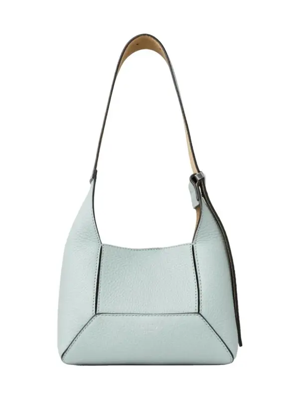 JIMMY CHOO Diamond Hobo Small Leather Shoulder Bag - Light Verde/antique Silver