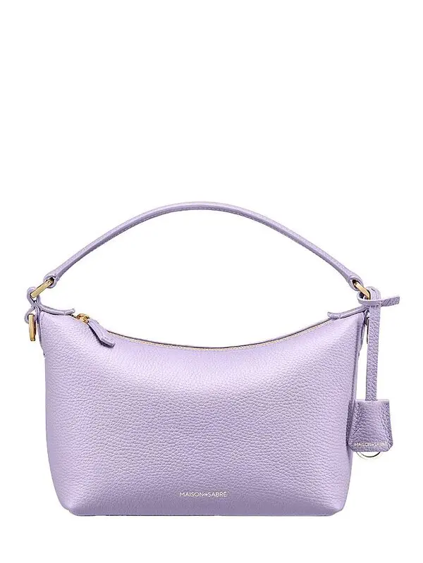 MAISON DE SABRE Leather Soft Hobo Bag - Lavender Purple