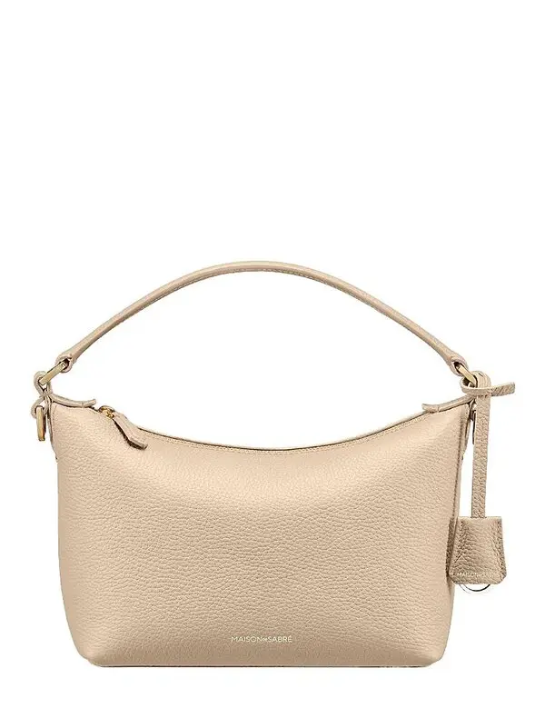 MAISON DE SABRE Leather Soft Hobo Bag - Saharan Nude