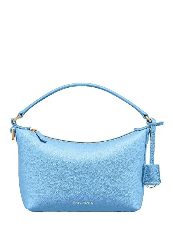 MAISON DE SABRE Leather Soft Hobo Bag - Sky Blue